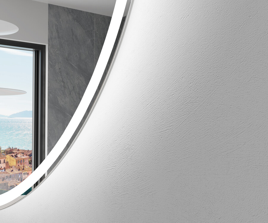 Lustro LED nieregularne z oświetleniem na ścianę V222 - Artforma